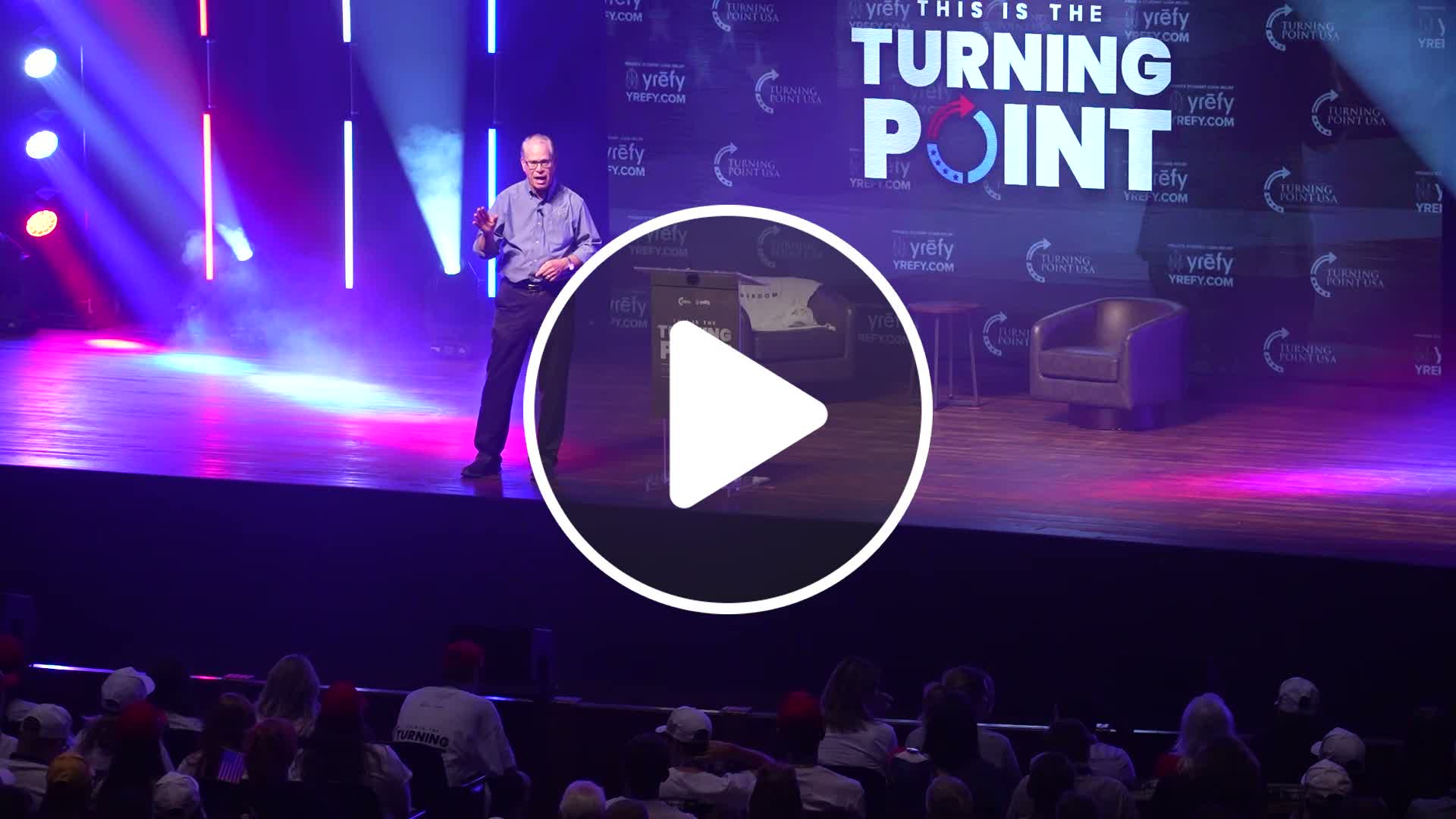 Indiana Gov. Mike Braun speaks at Turning Point USA event at Indiana ...