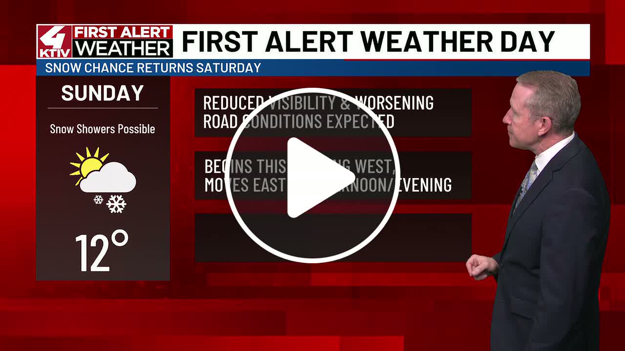 FIRST ALERT WEATHER DAY SATURDAY: Winter Storm Warning for parts of ...