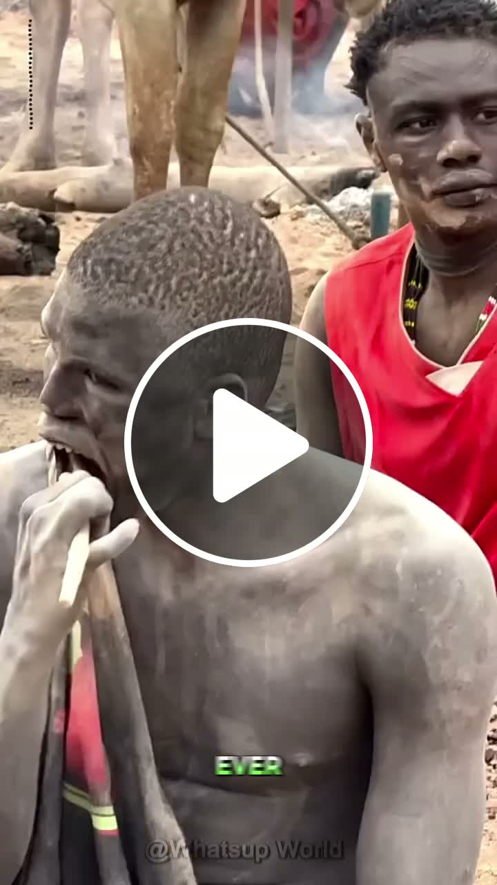 Why This Man Brushes His Teeth With a Stick 😳 - NewsBreak