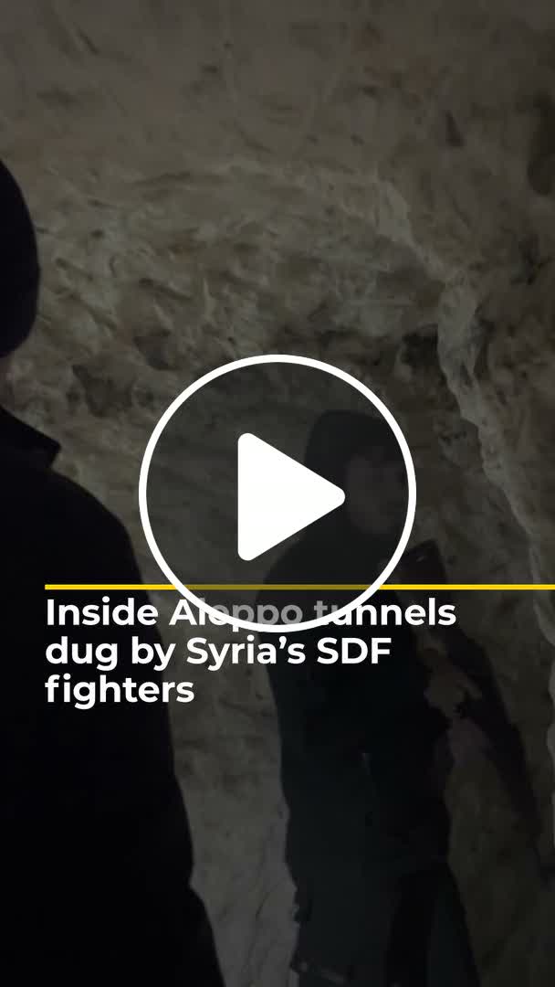 Reporter goes inside Aleppo tunnels dug by SDF fighters - NewsBreak