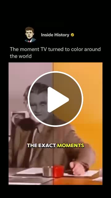 #FirstVideoChallenge Color television emerged in the mid-20th century ...