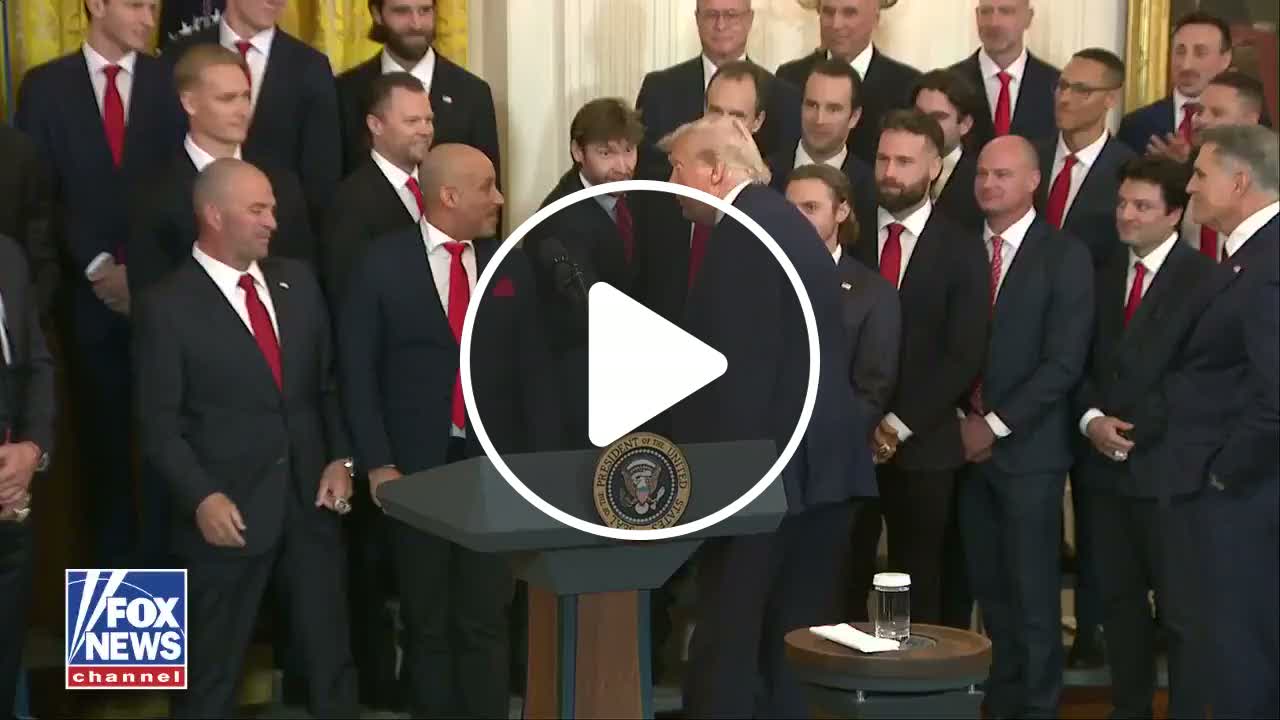 PRESIDENT TRUMP with the Florida Panthers: “Good looking people, young ...
