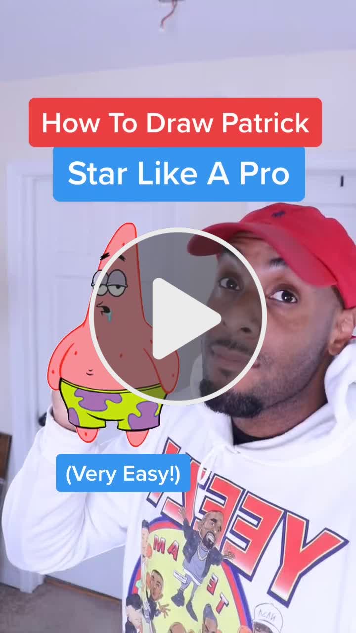How to draw Patrick star #spongebobsquarepants #learnontiktok # ...