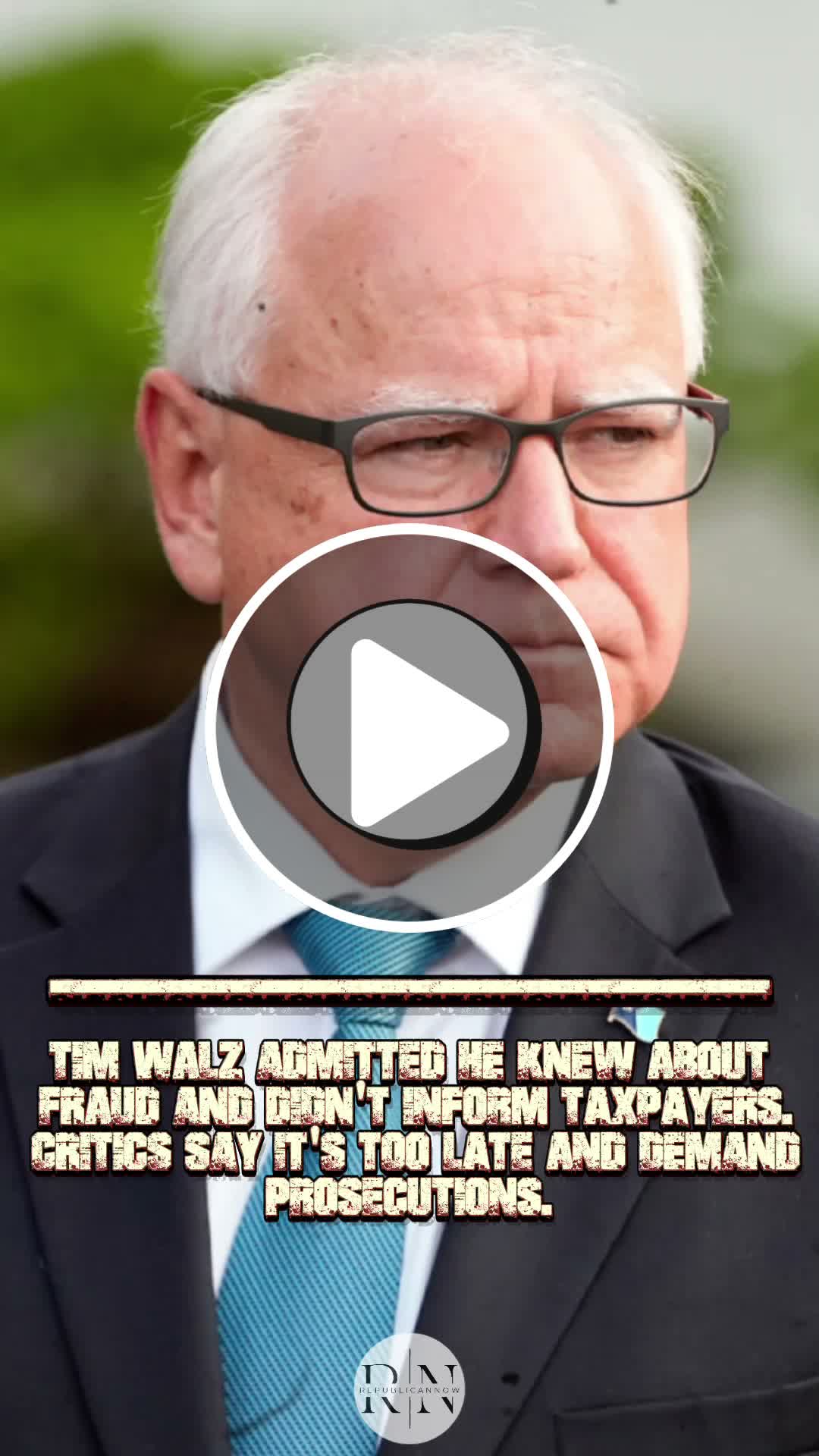 Tim Walz admitted he knew about fraud and didn't inform taxpayers ...