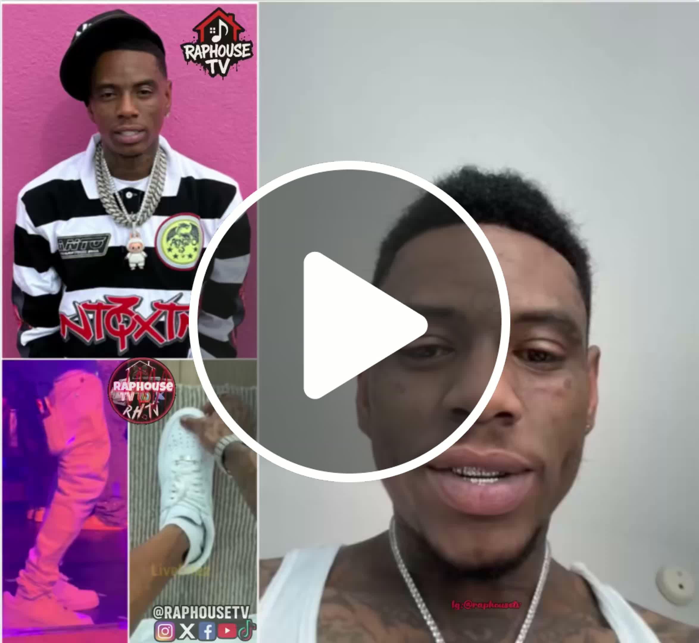 Soulja Boy reacts to the viral video of him wearing oversized Air Force ...