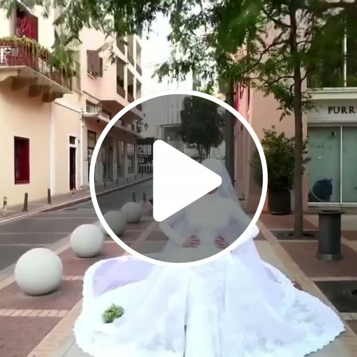 A bride was posing for photos when the massive explosion happened in ...