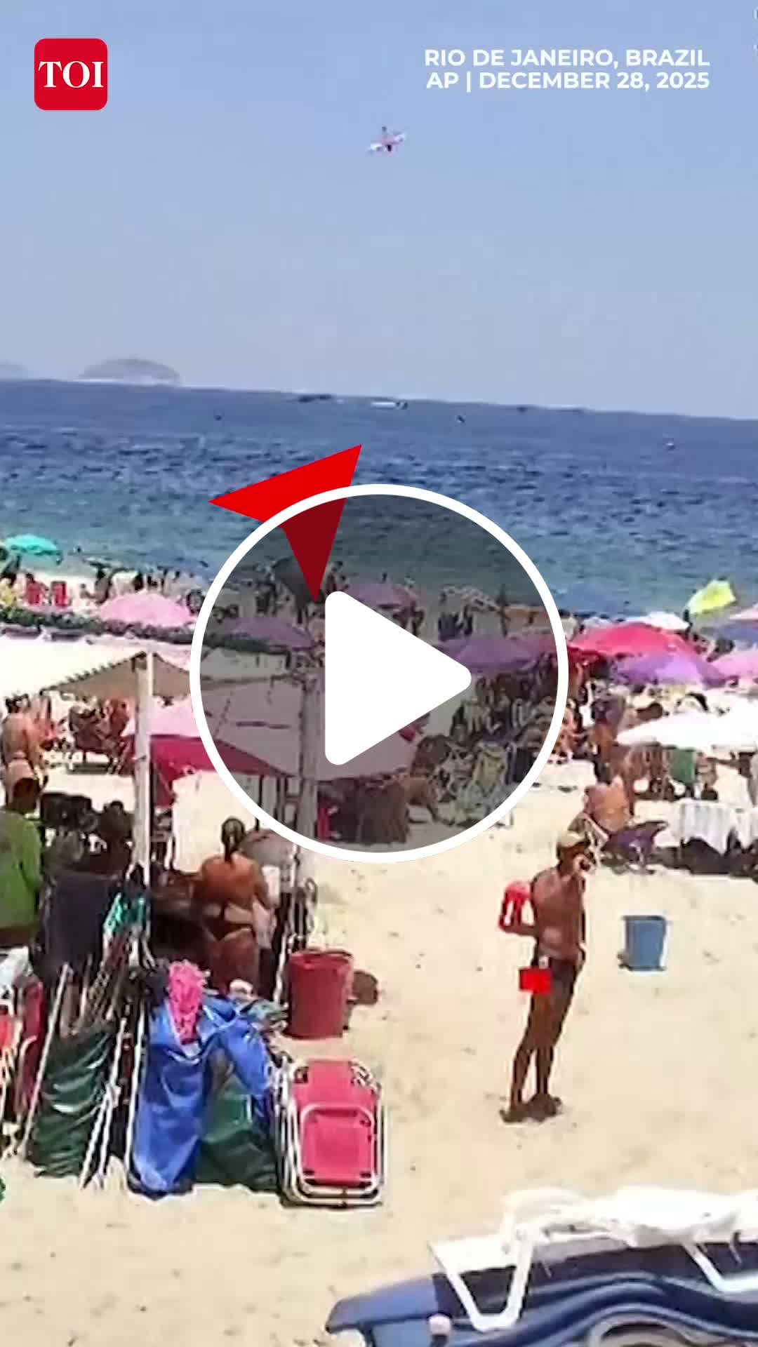 On Cam: Plane Nosedives Into Sea Off Rio De Janeiro’s Copacabana, Pilot ...