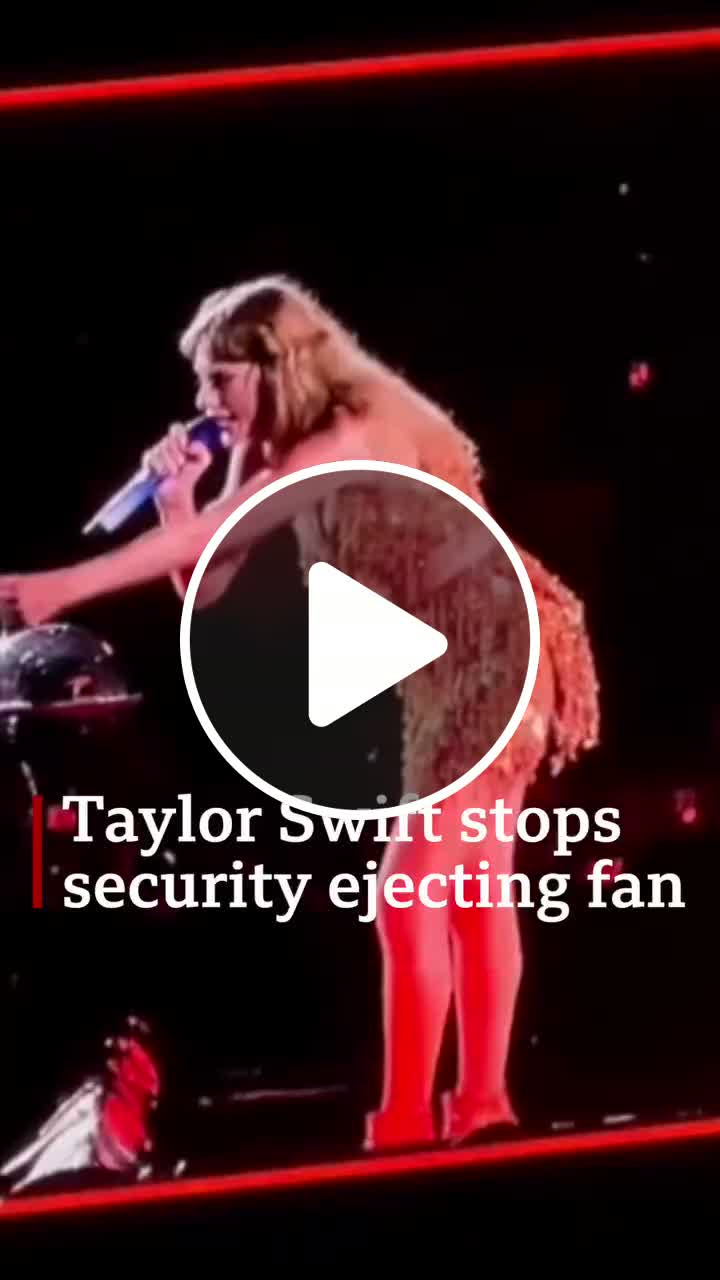 Moment Taylor Swift interrupts own song to stop security ejecting fan ...