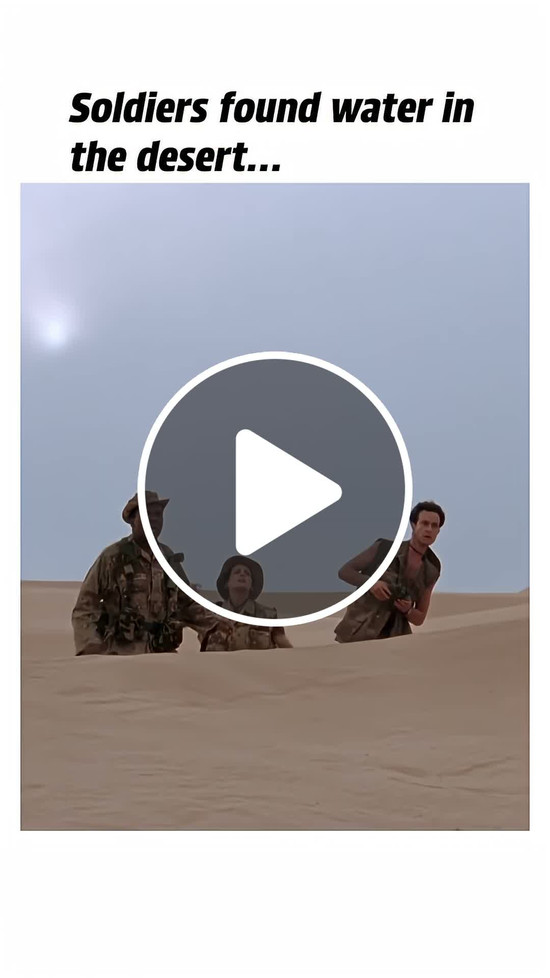 Soldiers found water in the desert… - NewsBreak