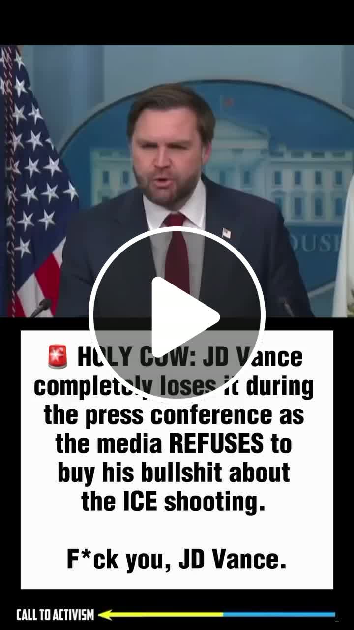 JD Vance completely loses it during the press conference as the media ...