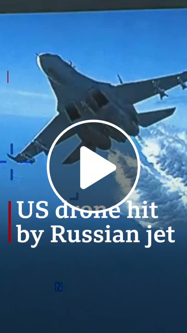 Russian fighter jet crashes into US drone over Black Sea - NewsBreak