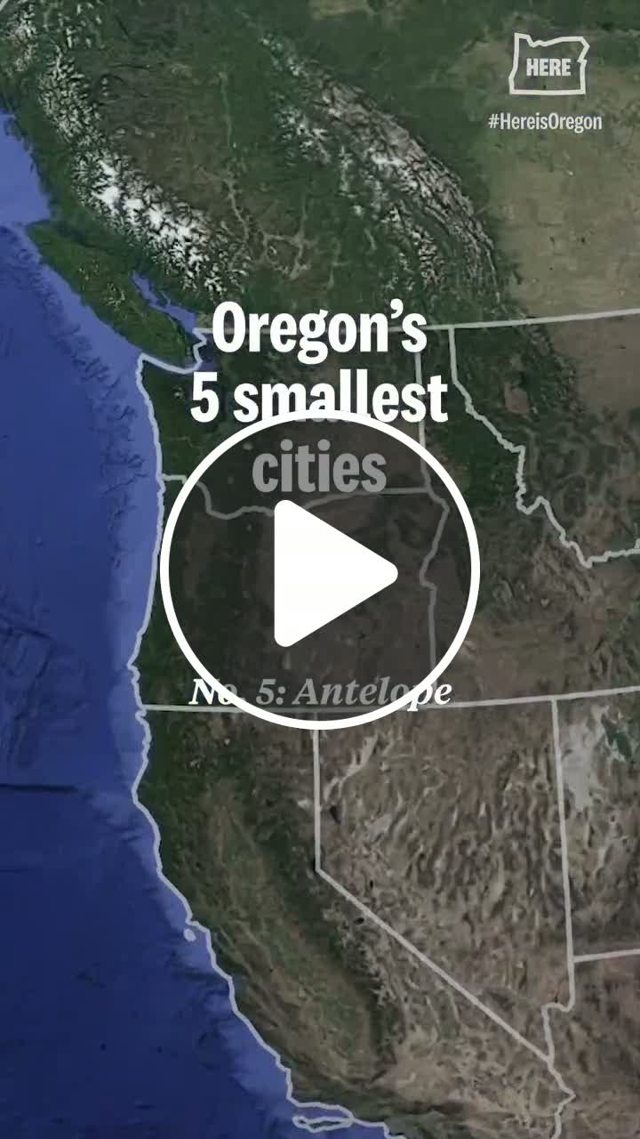 We visited Oregon's five smallest cities. First stop? Antelope! Link in ...