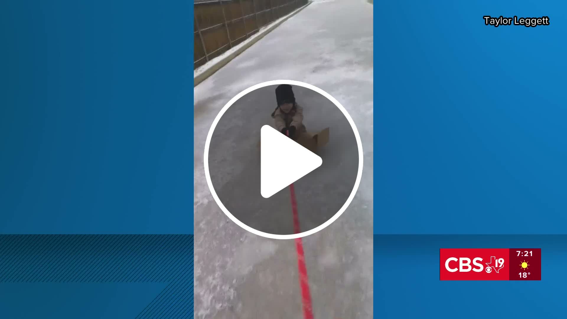 Cardboard box becomes 6-year-old's sled in Texas - NewsBreak