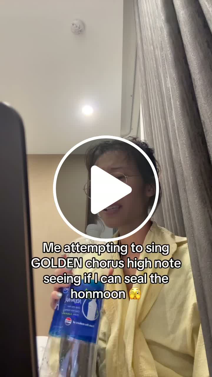 When you got that kpop demon hunter golden song trying to sing the high ...