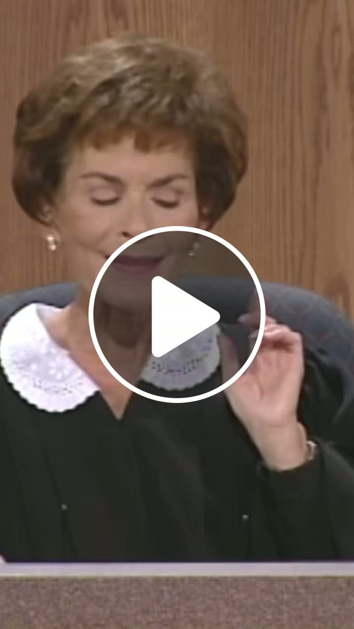 Don't make Judge Judy bang her gavel! #judgejudy #lawsuit #legaltok # ...