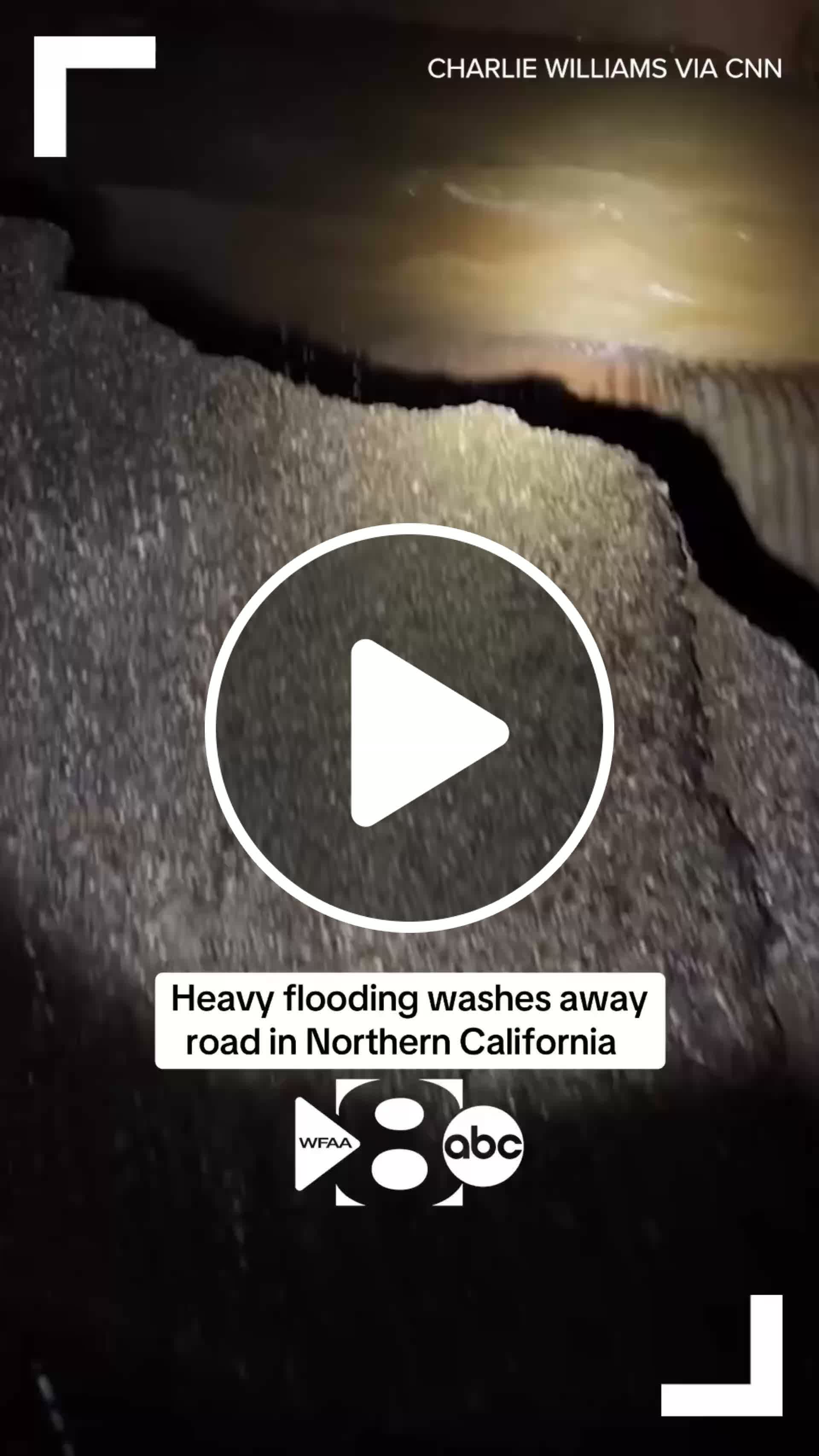 Northern California flooding washes away road - NewsBreak