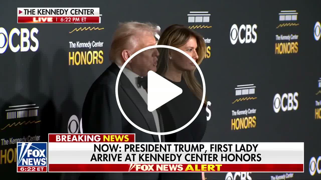 PRESIDENT TRUMP and First Lady Melania Trump walk the red carpet at the ...
