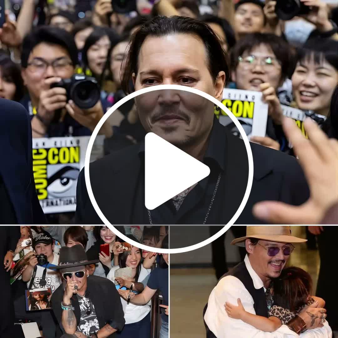 Johnny Depp broke down in tears amidst a throng of fans in Japan after ...