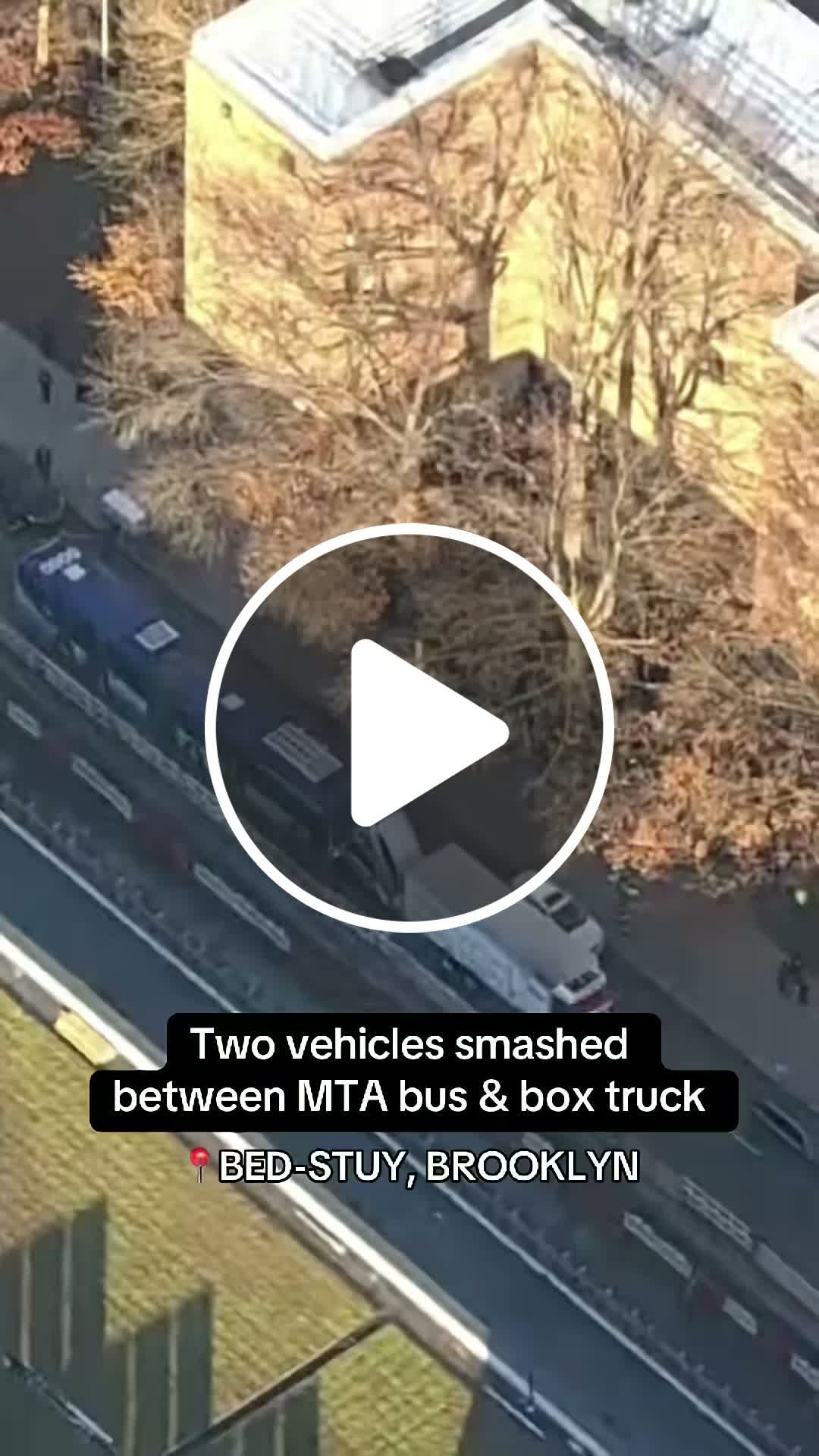 An SUV is nearly upright, and on top of another car, after a crash ...