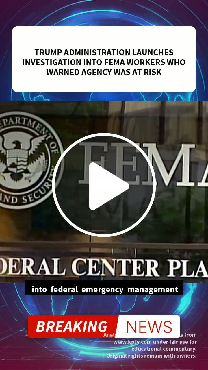 AI news: Trump team investigates FEMA staff who warned risk #ai # ...