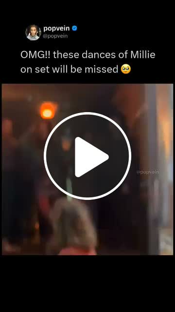 Millie bobby Brown dances on the set will be missed 🥹 stranger things ...