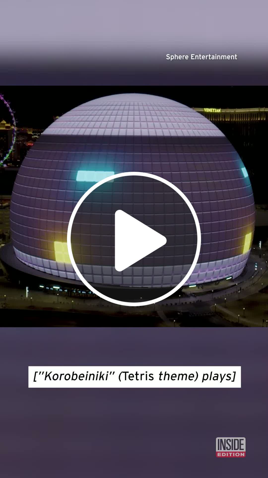 Tetris Plays on Las Vegas Sphere for 40th Anniversary shorts - NewsBreak