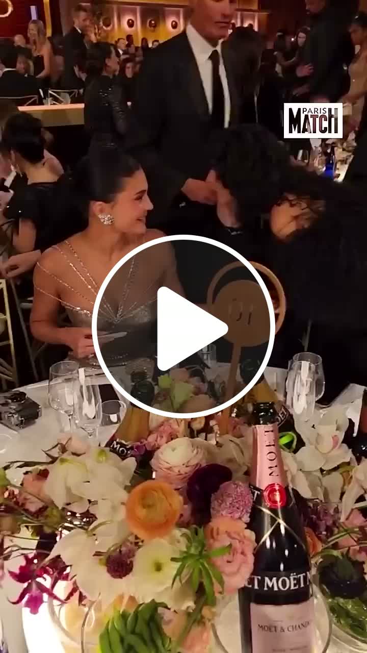 Moment Kylie Jenner is Ignored by Odessa A'zion at Golden Globe Awards ...