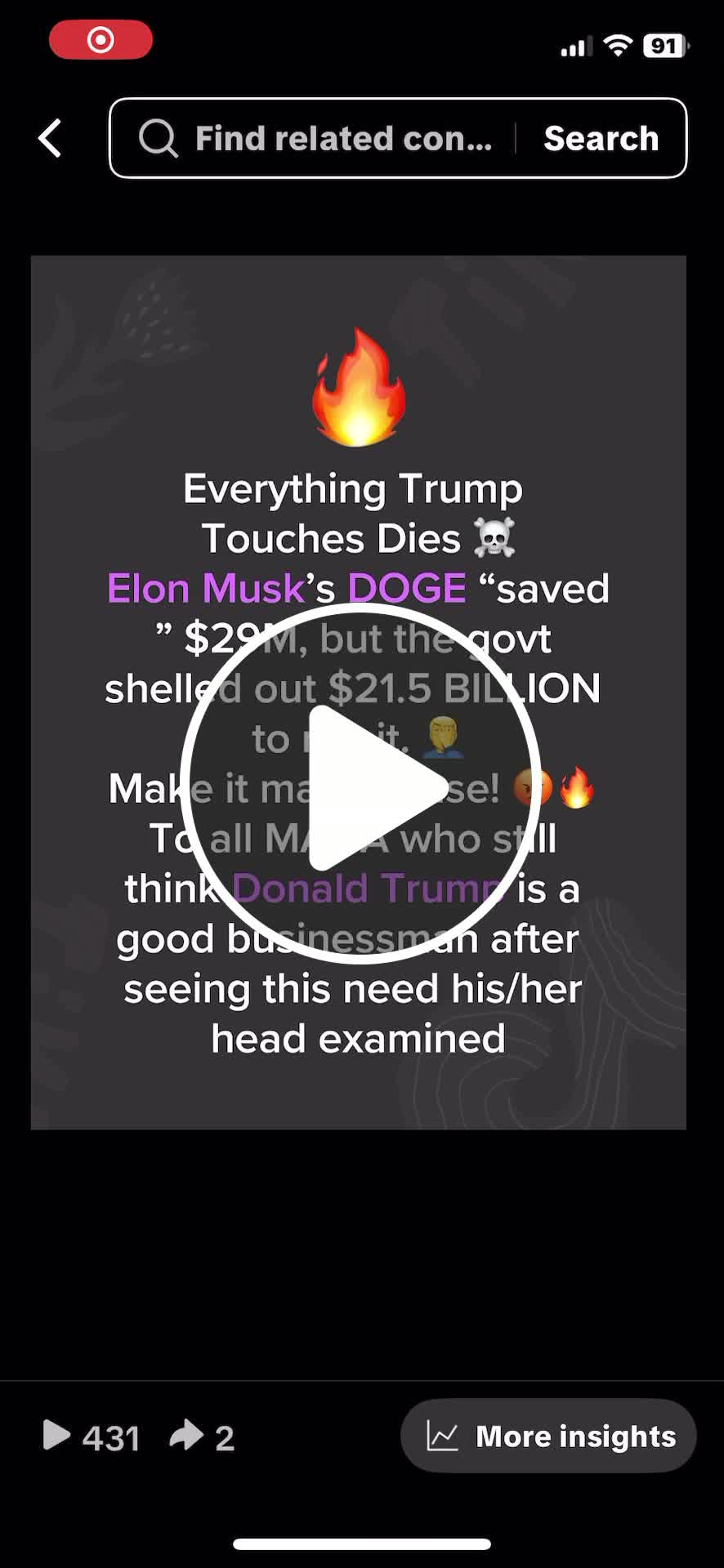 Everything Trump touches dies! #FDT #FEM #FDOGE - NewsBreak