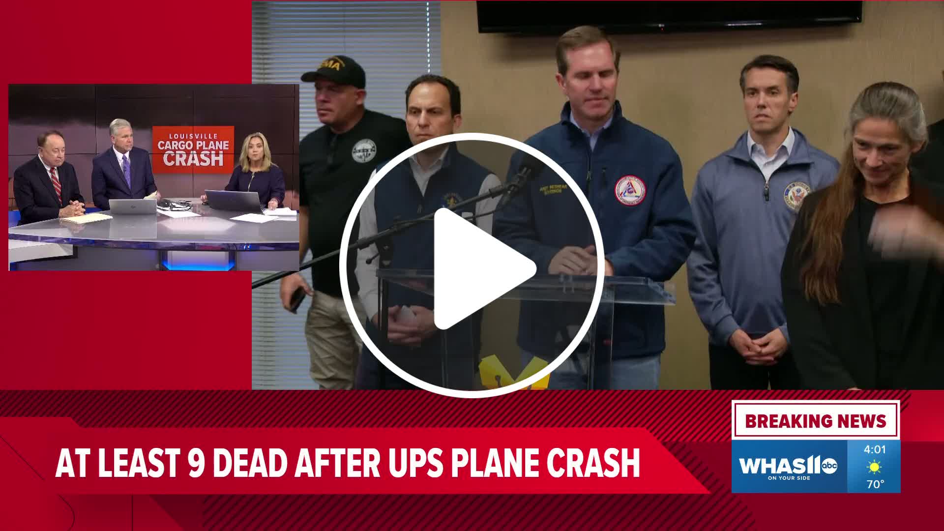 Gov. Beshear updates UPS crash: 11 confirmed dead as Louisville crews ...