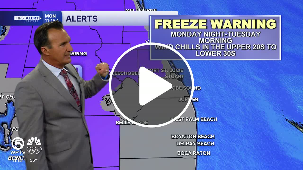 WPTV First Alert Weather Forecast for Afternoon of Monday, Feb. 23 ...