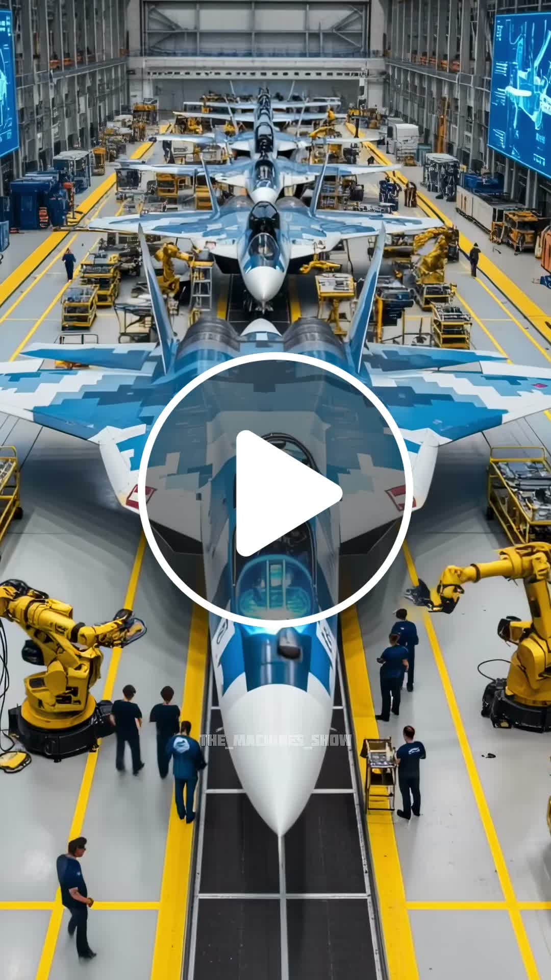 Su-57 Assembly Imagined With Ai #militaryaviation #aivideo #jets # ...