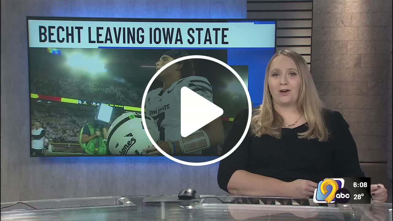 Iowa State quarterback Rocco Becht is entering the transfer portal ...