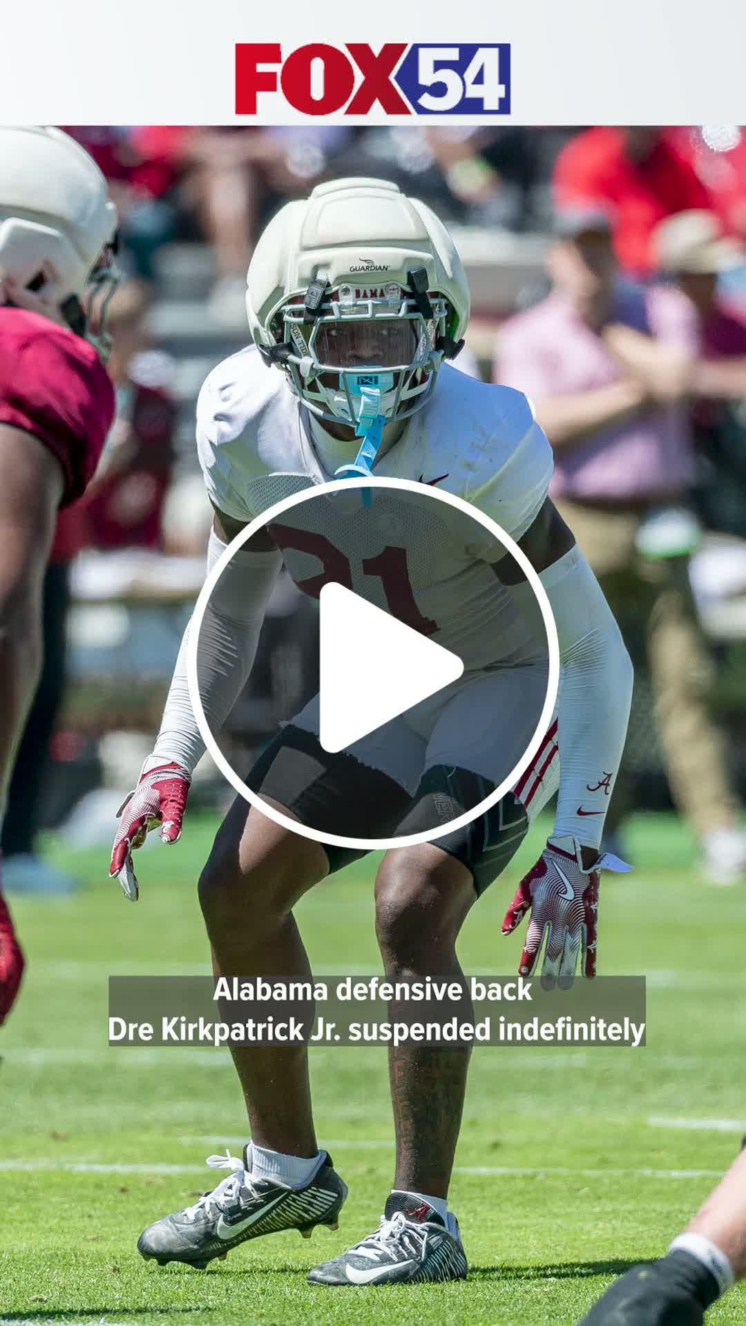 Alabama DB Dre Kirkpatrick Jr. Suspended Indefinitely - NewsBreak