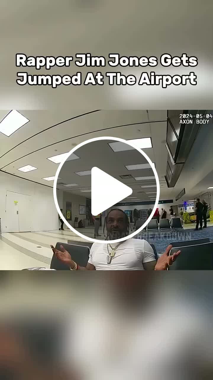 Jim Jones Airport Fight Caught on Bodycam ️ Rapper Jim Jones was ...