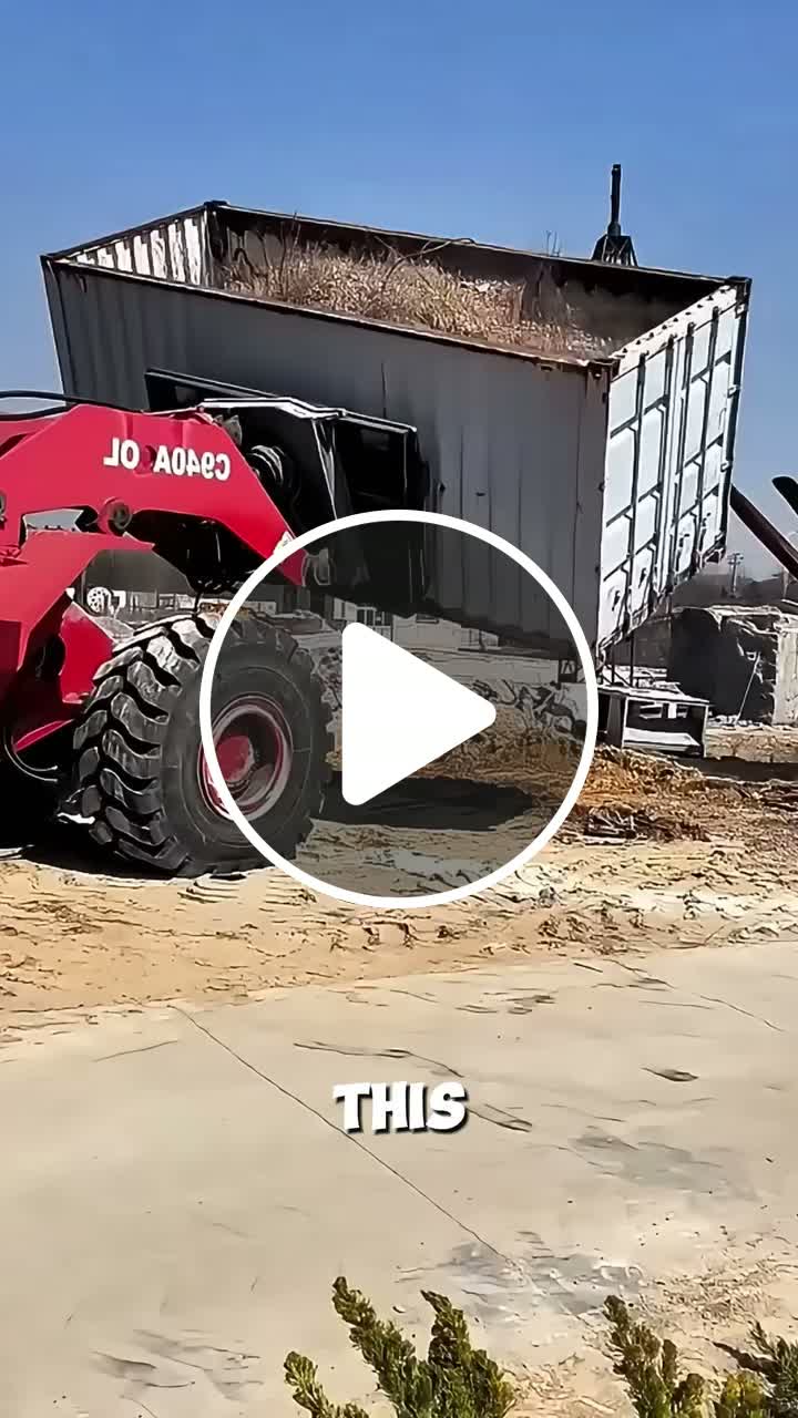 How Container Tilters Revolutionize Cargo Handling #HeavyEquipment # ...