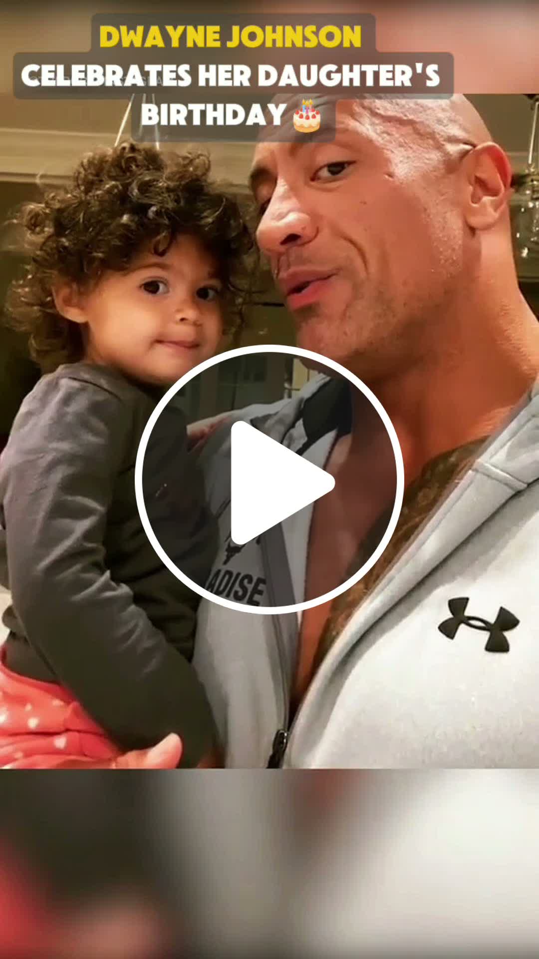 ️Dwayne johnsons celebrates her daughter as she turns a year older🫂# ...