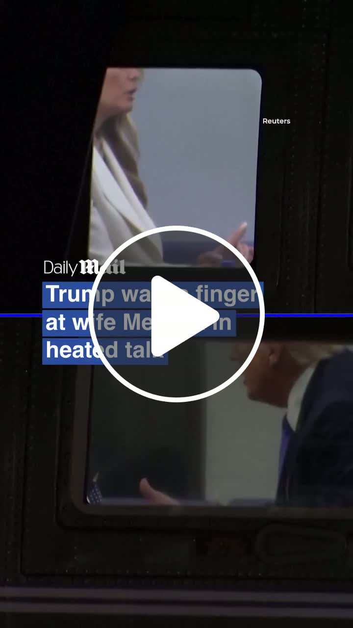 Donald and Melania Trump were caught having an awkward conversation on ...