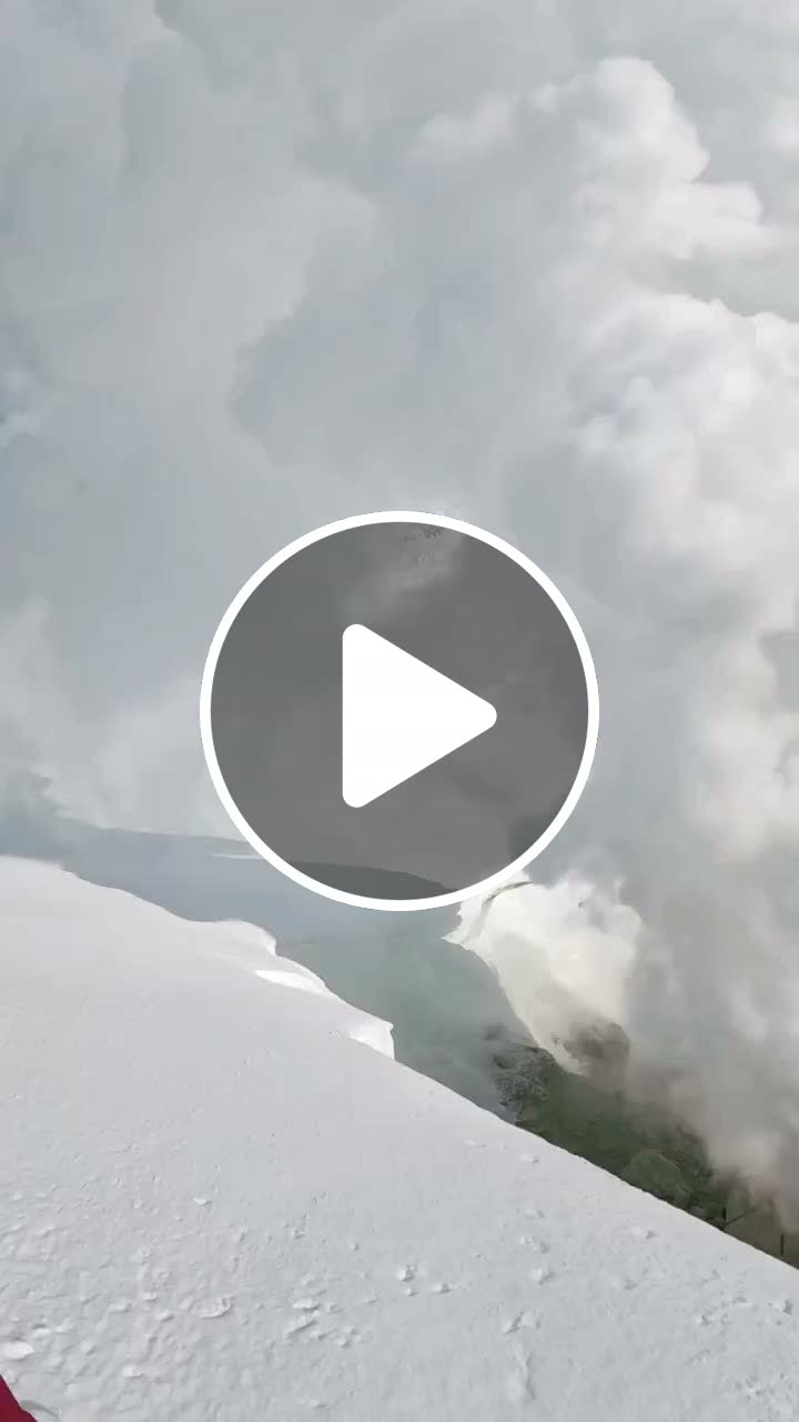 Skiing an active volcano No words enough to describe this magic and how ...