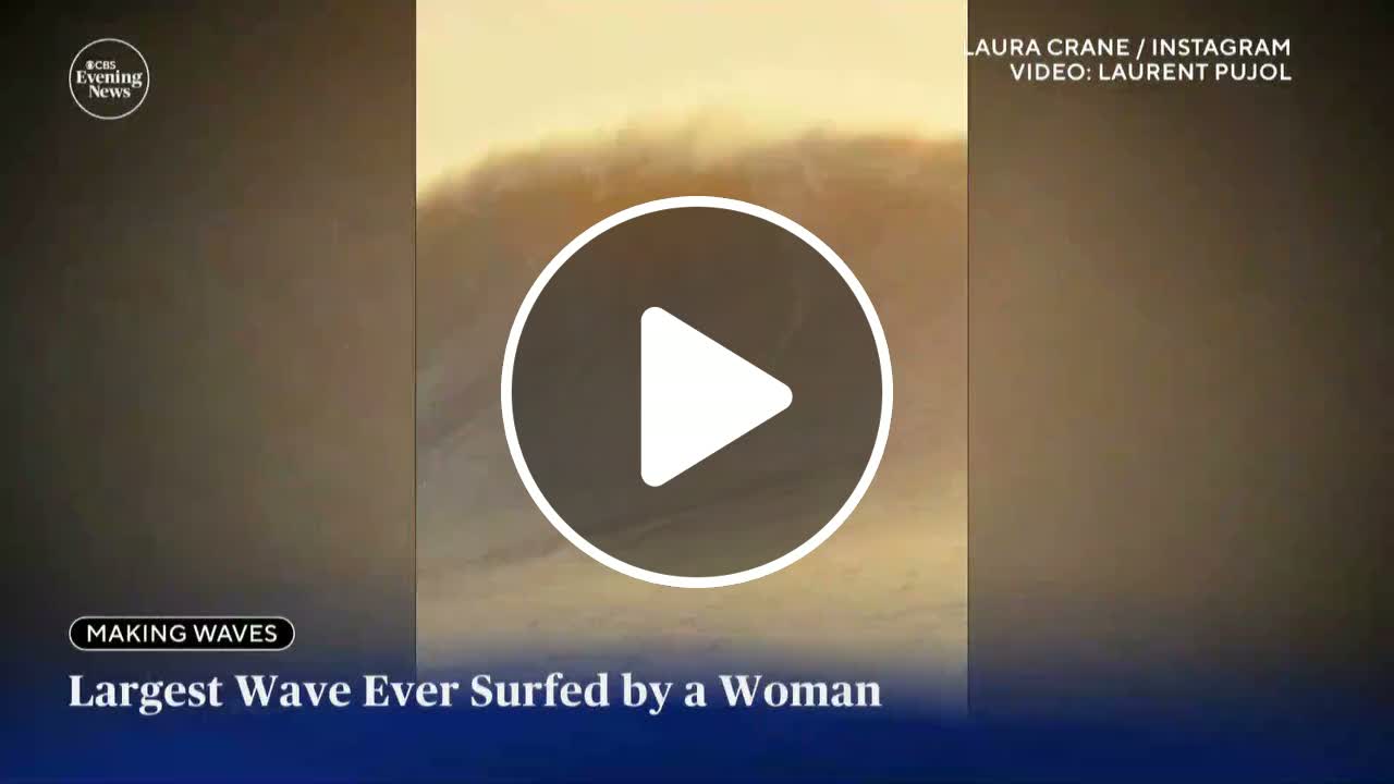Pro surfer rides largest wave ever by a woman - NewsBreak