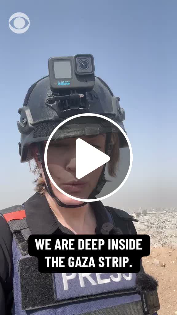 Holly Williams reports from inside Gaza, close to the yellow line which ...