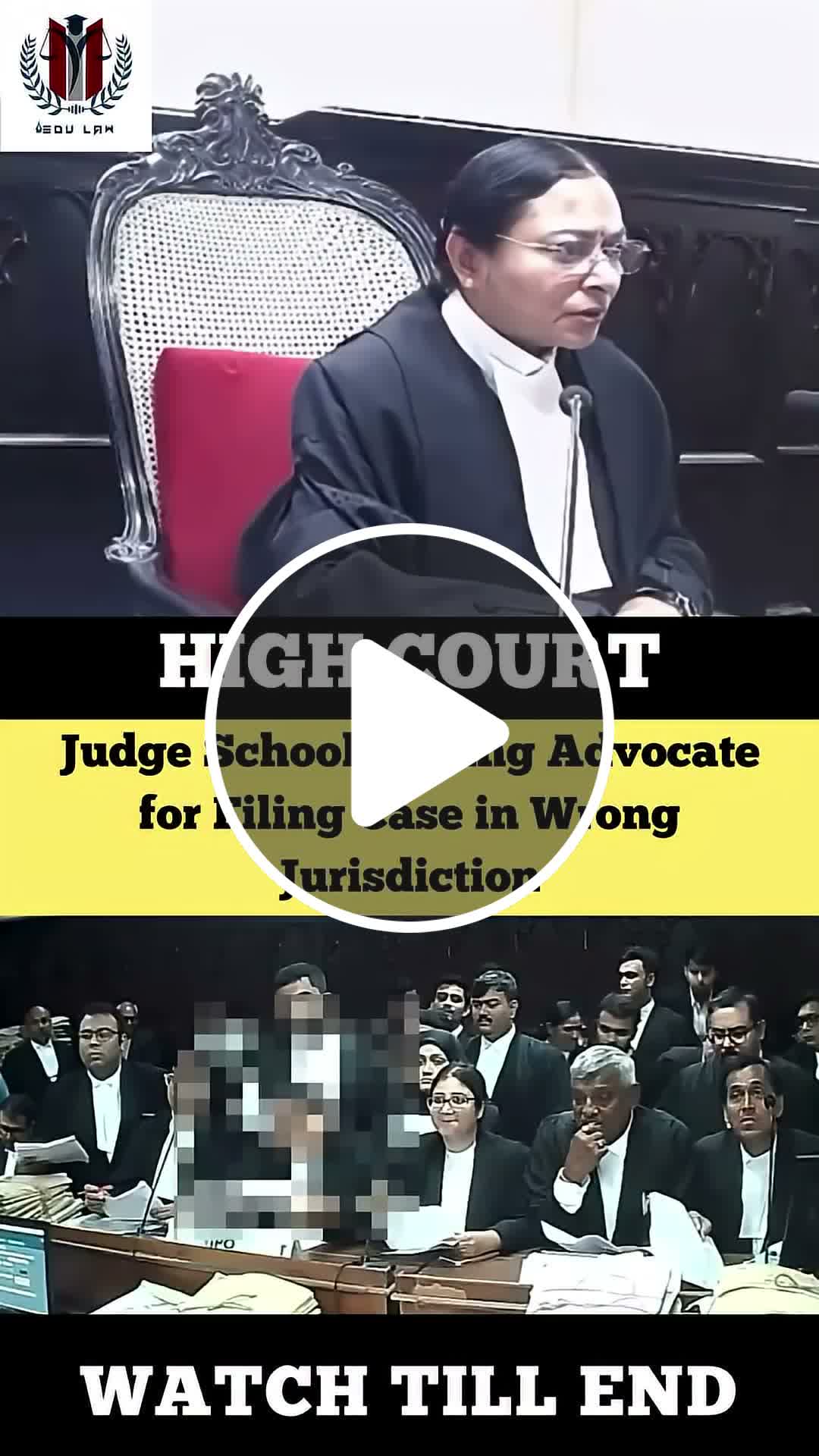Judge Schools Young Advocate for case in wrong jurisdiction #judge # ...