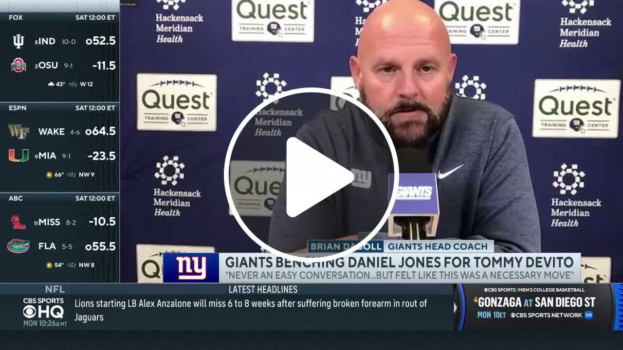 Brian Daboll on the quarterback change 🔀 - NewsBreak