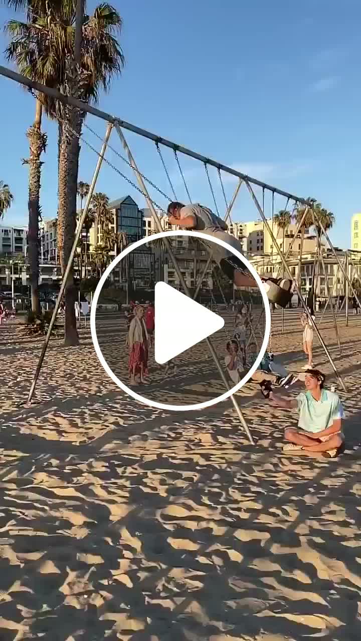 This dude casually hit a reverse triple backflip off a swing - NewsBreak