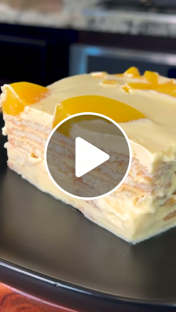 Carlota de Durazno Peach Cake Dessert Recipe. I recently made my ...