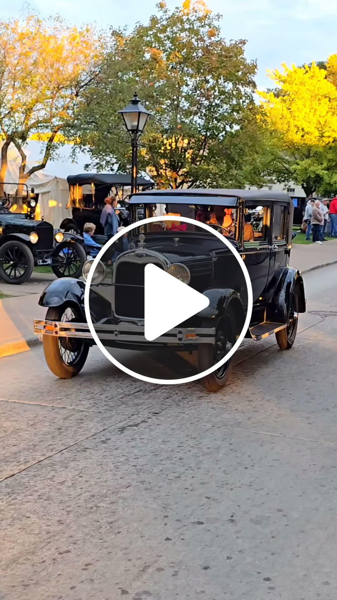 Ford Model A Classic Car Drive By Engine Sound Old Car Festival ...