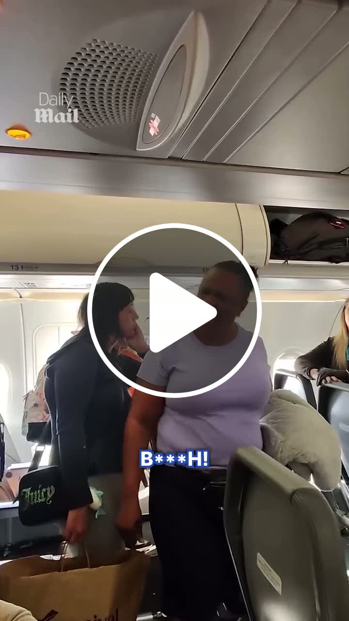 A passenger triggered chaos on a plane when she blocked the aisle and ...