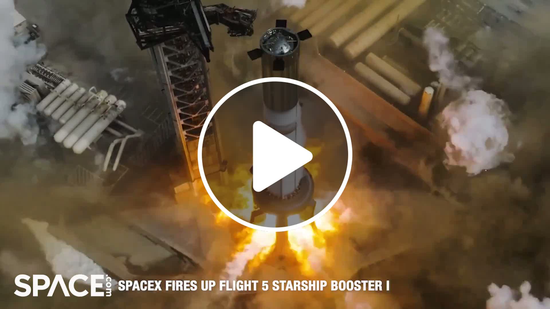 Amazing Footage Shows SpaceX Firing Up Starship Super Heavy Booster In ...