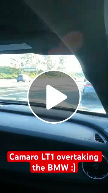 Camaro Overtaking the BMW on Freeway Entrance - NewsBreak