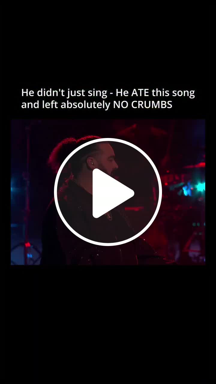 He didn't just sing - He ate this song and left absolutely no crumbs ...