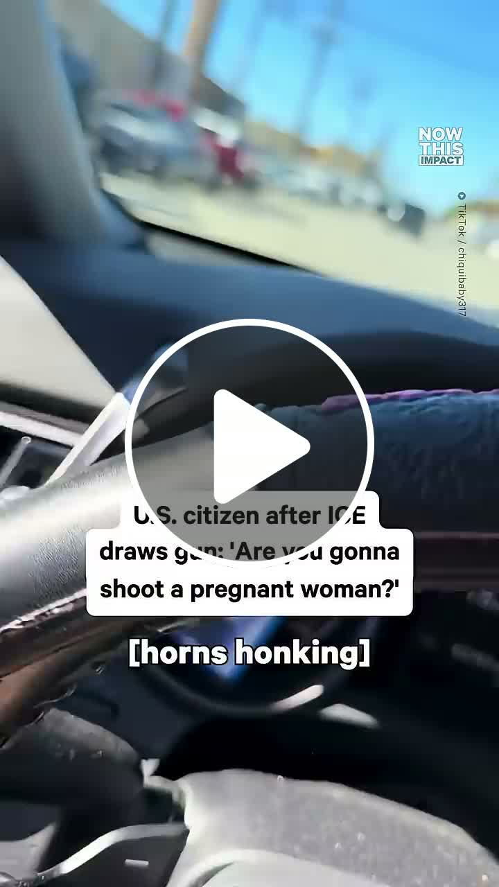 US citizens after ICE draw a gun,"You gonna shoot a pregnant woman ...